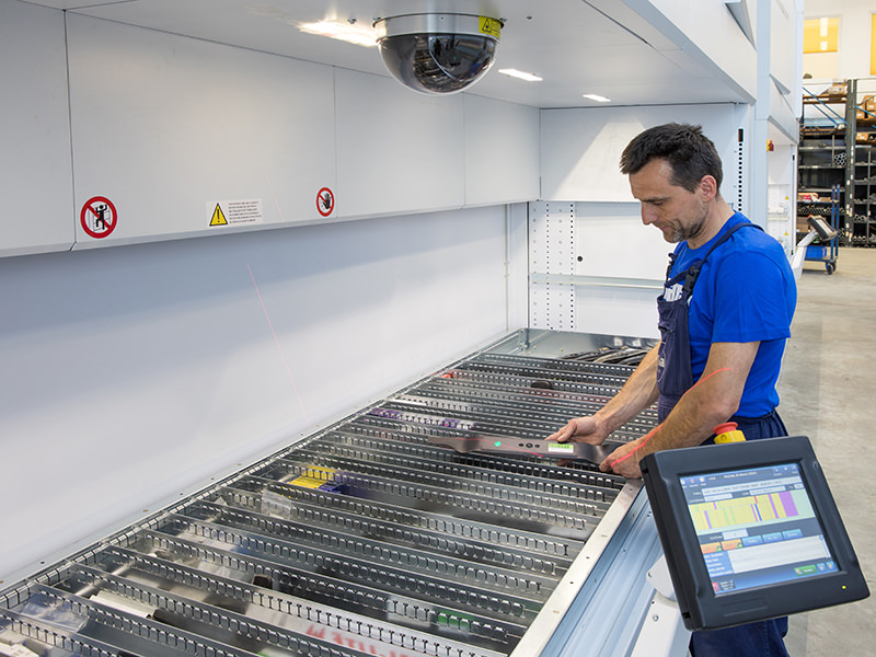 Laserpointer Voor Automatische Magazijnen | Modula